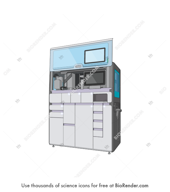 Free Molecular testing system (Cobas 5800, door open) Icons, Symbols ...