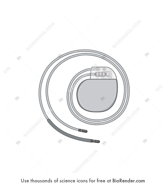 Free ICD device (with leads) Icons, Symbols & Images | BioRender