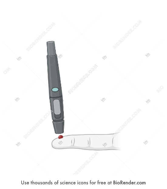 Free Blood sample (finger stick, with lancet) Icons, Symbols & Images ...