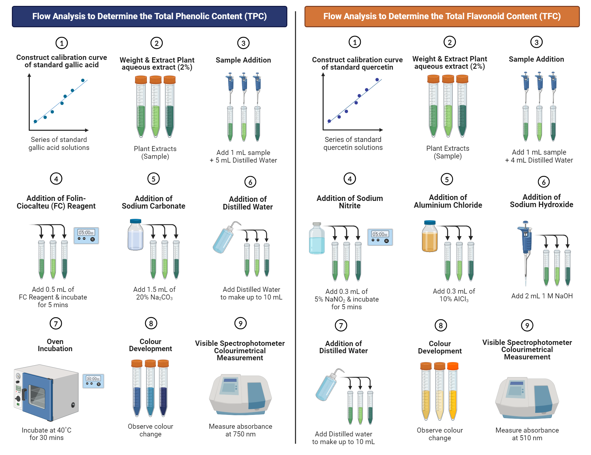 Flow Analysis of Total Phenolic and Flavonoid Content: A Methodological ...
