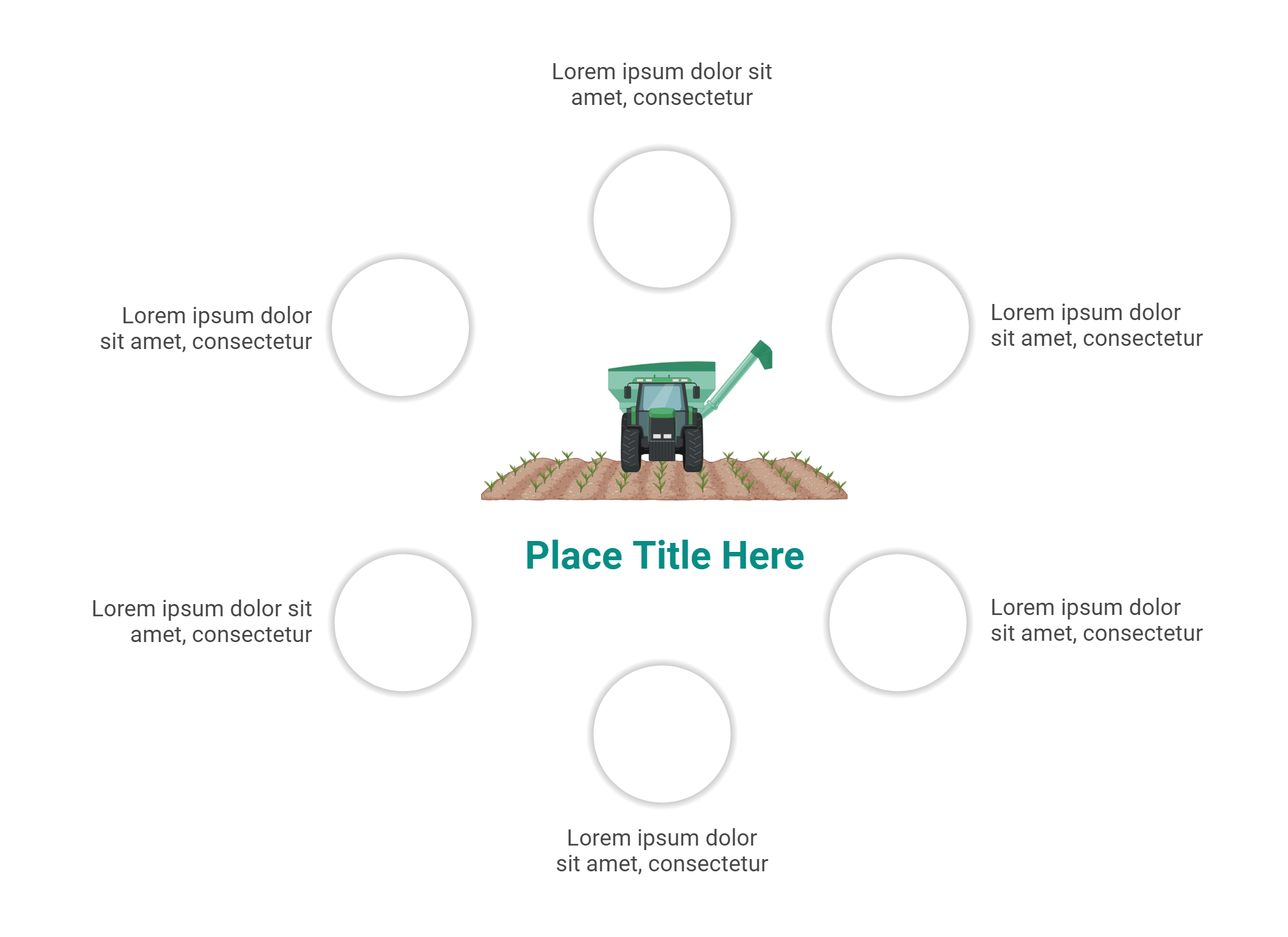 Circular Diagram with Tractor (Layout) | BioRender Science Templates