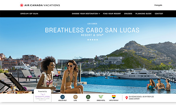 Breathless Cabo San Lucas Resort & Spa® | Air Canada Vacations