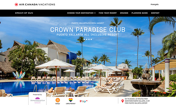 CROWN PARADISE CLUB PUERTO VALLARTA ALL INCLUSIVE RESORT | Air Canada Vacations