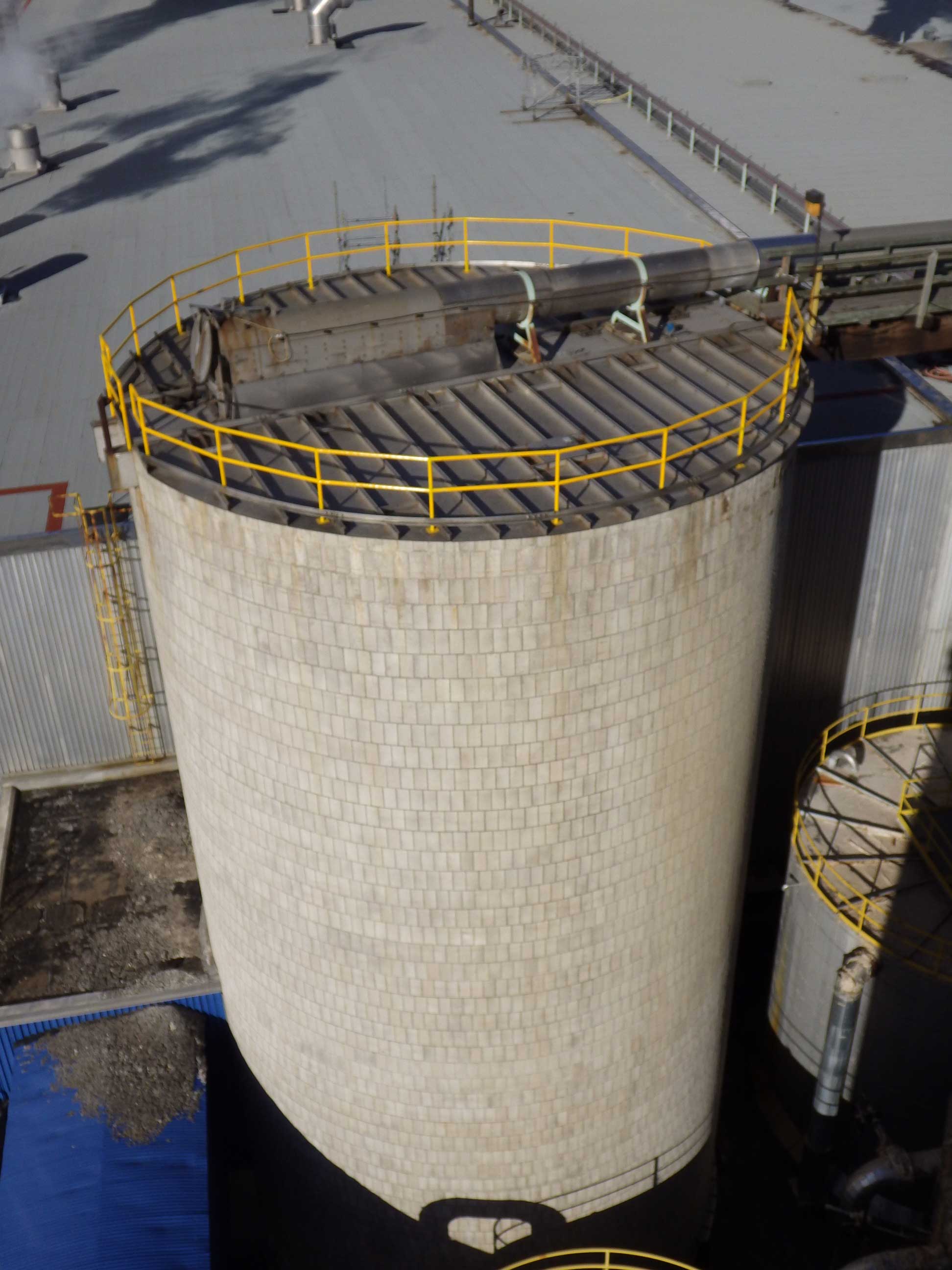 High-Density Tank New Stainless Steel Roof | Gairns Santos Engineeering ...