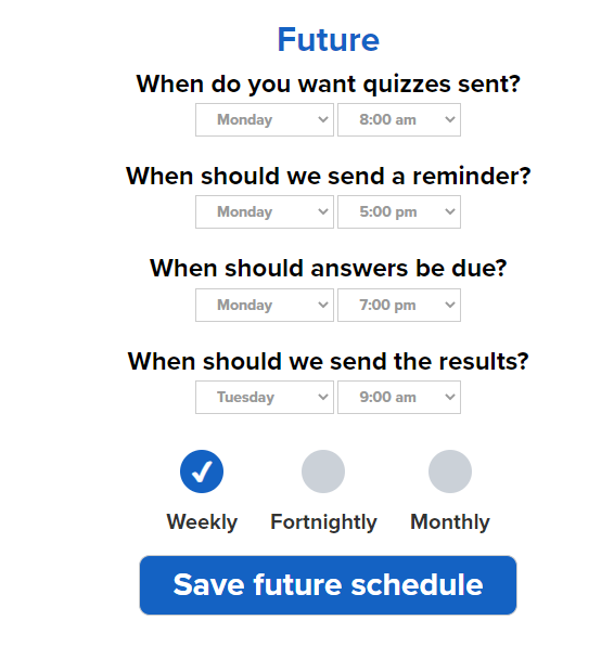 Quiz Customization: How do I control timing of quizzes?