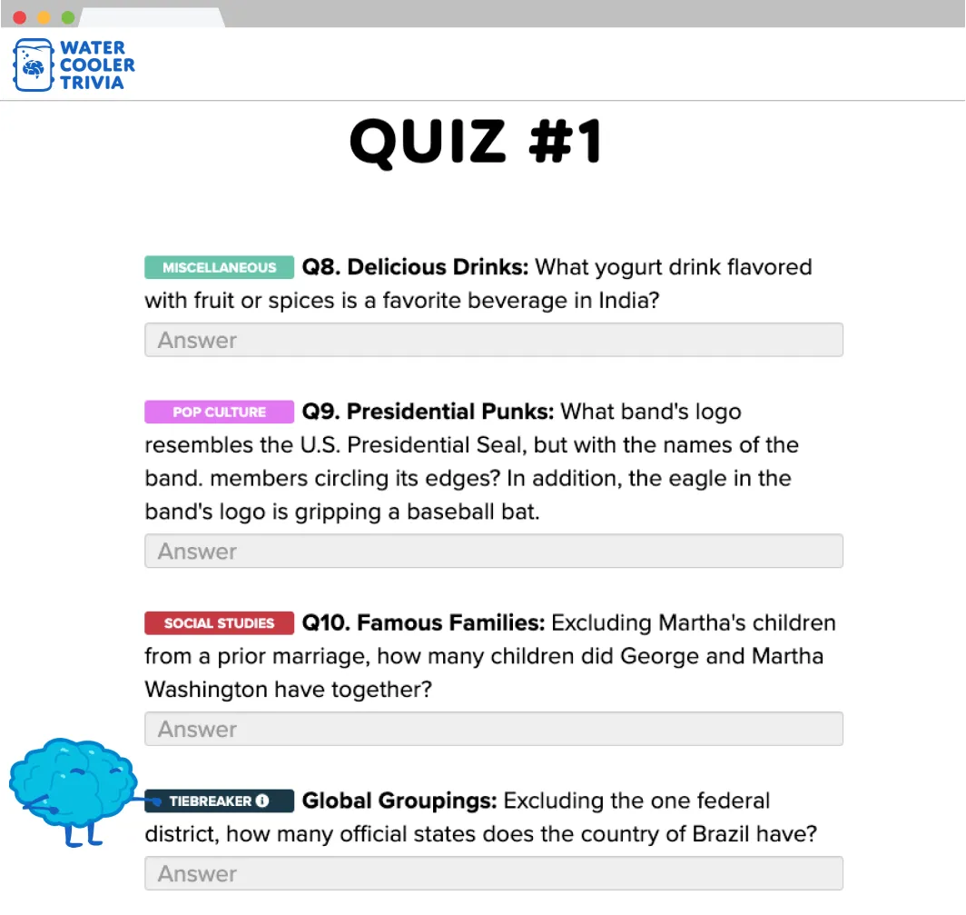 Water Cooler Trivia - How it works