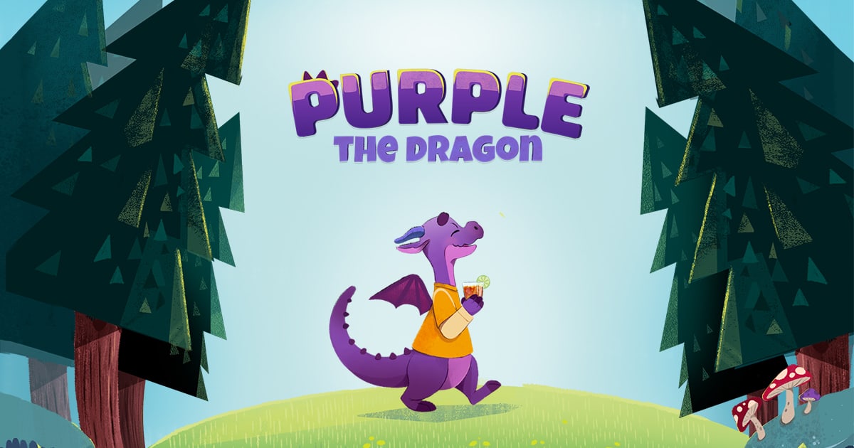 Purple The Dragon
