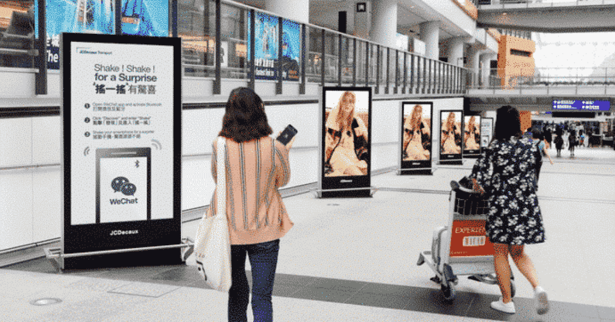 WeChat Shake O2O campaign launched by JCDecaux with Ubudu
