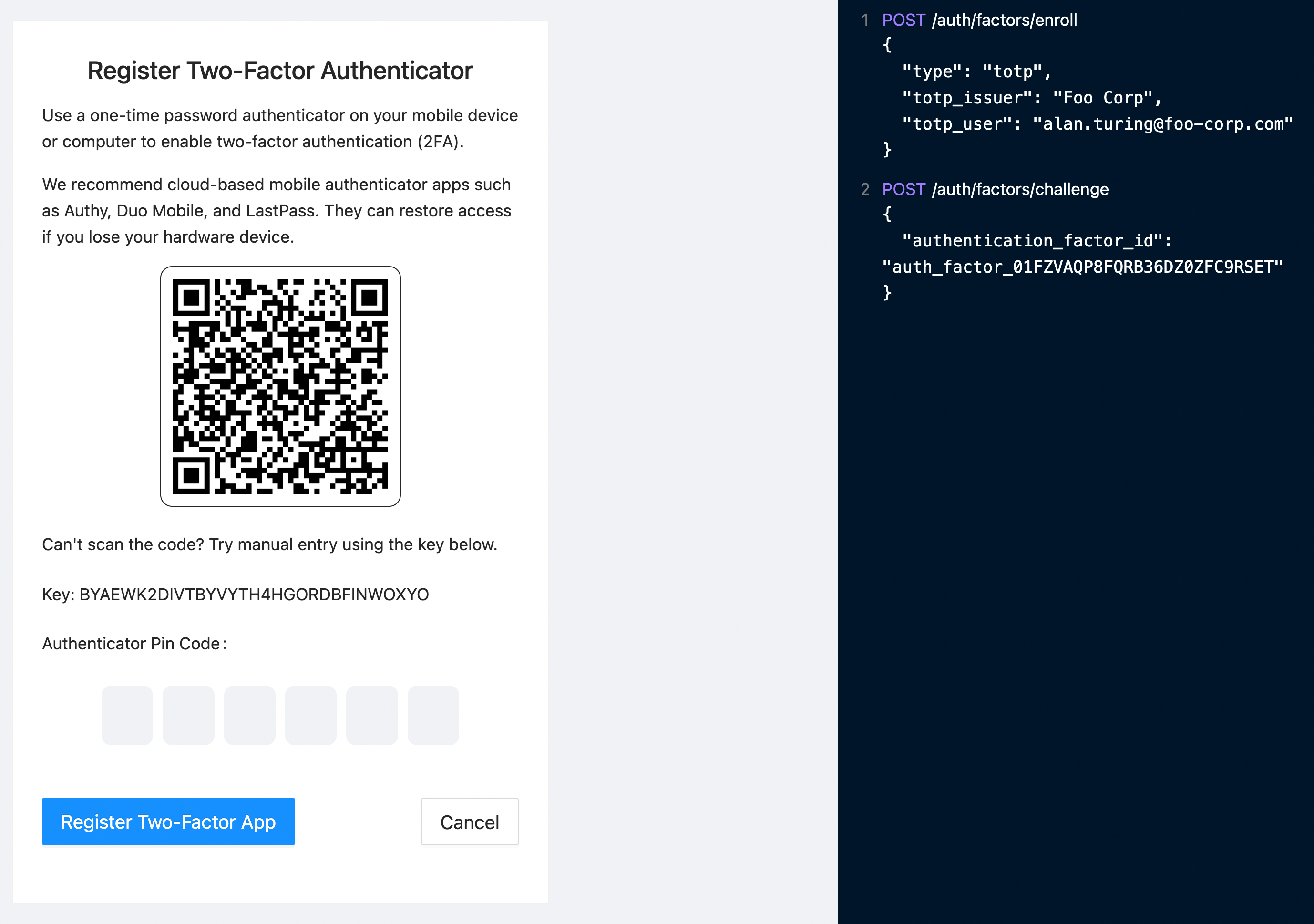 Getting Started with the WorkOS Multi-Factor Authentication API — WorkOS