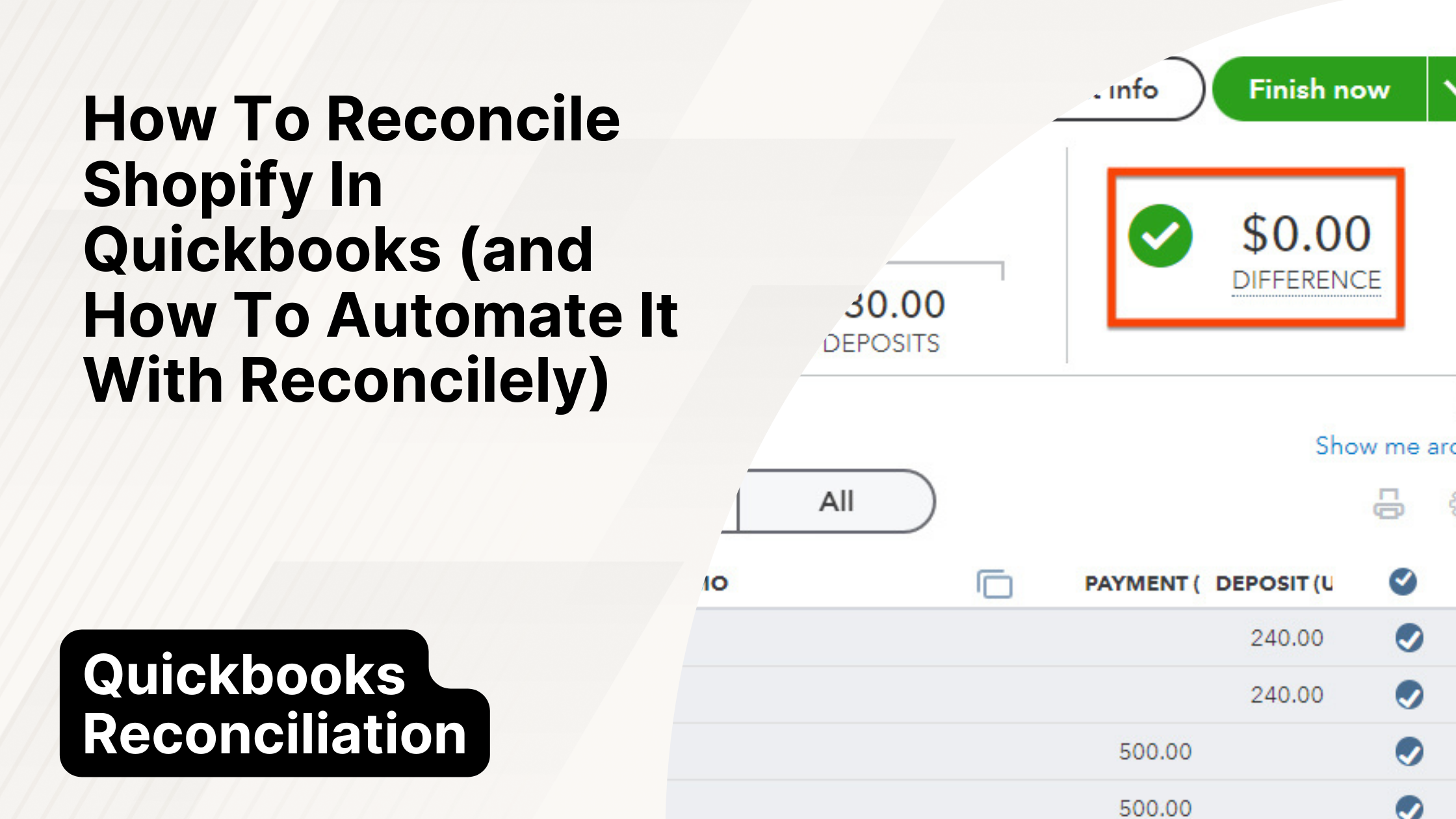 How To Reconcile Shopify In Quickbooks (& How To Do It Automatically ...