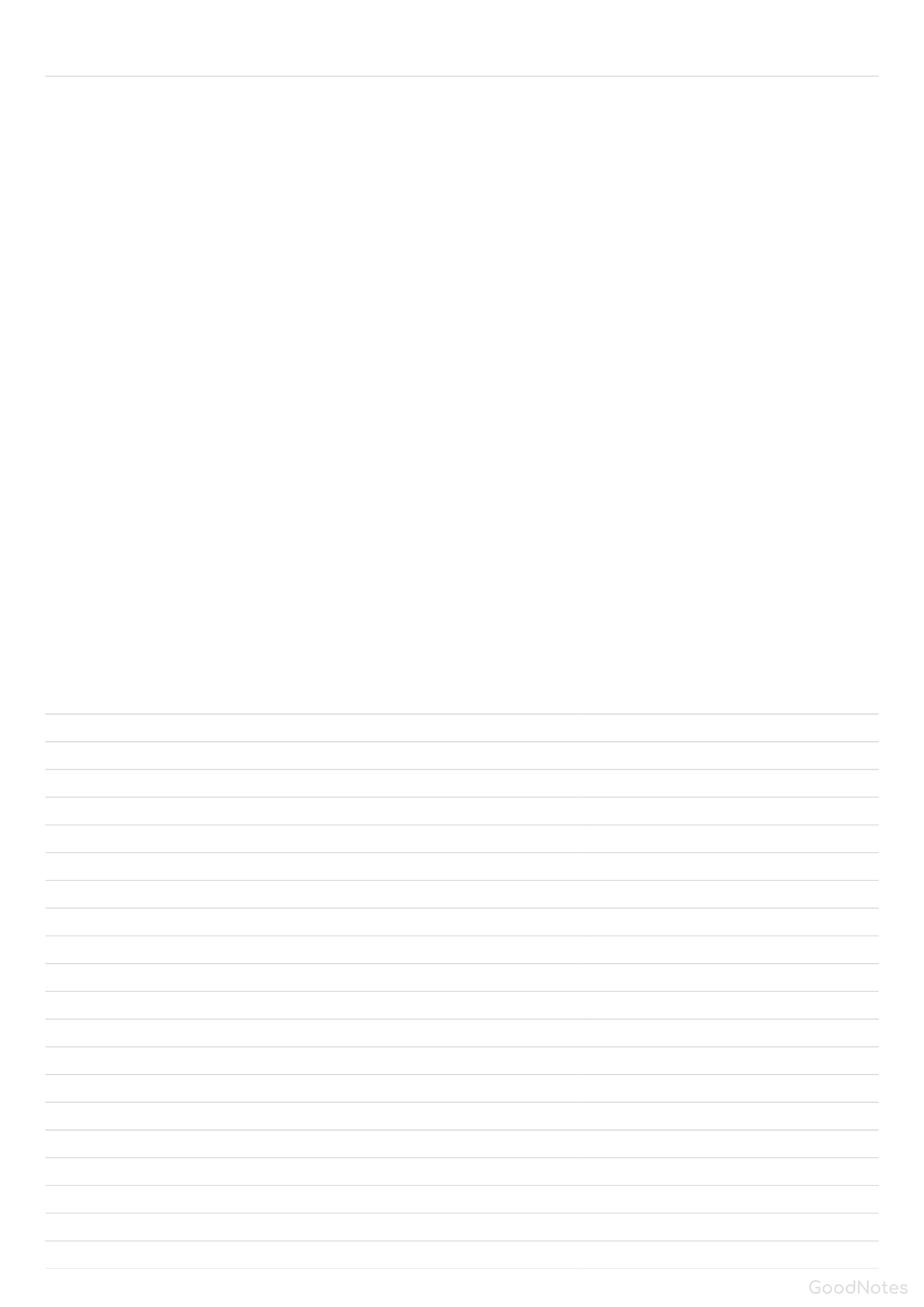 Free Lined Paper Template | Goodnotes
