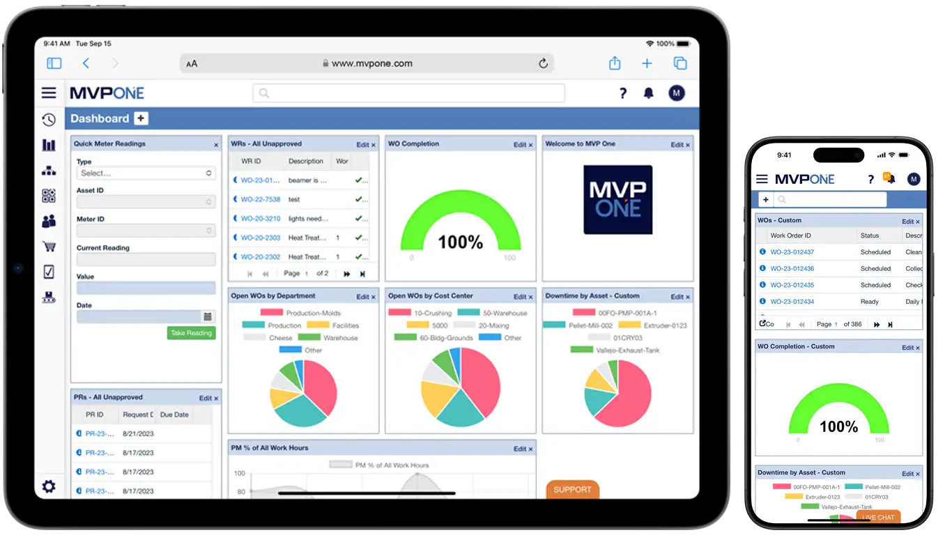CMMS Software & Services | Free Trial | MVP One