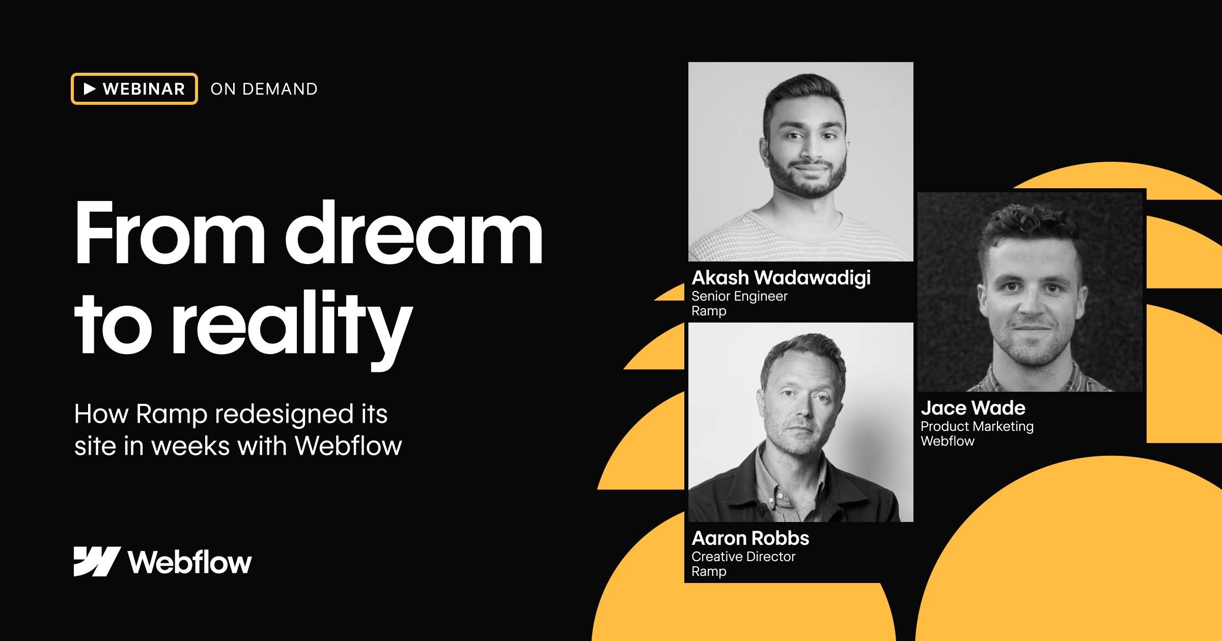 From dream to reality: How Ramp redesigned its site in weeks with Webflow | Webflow Webinars