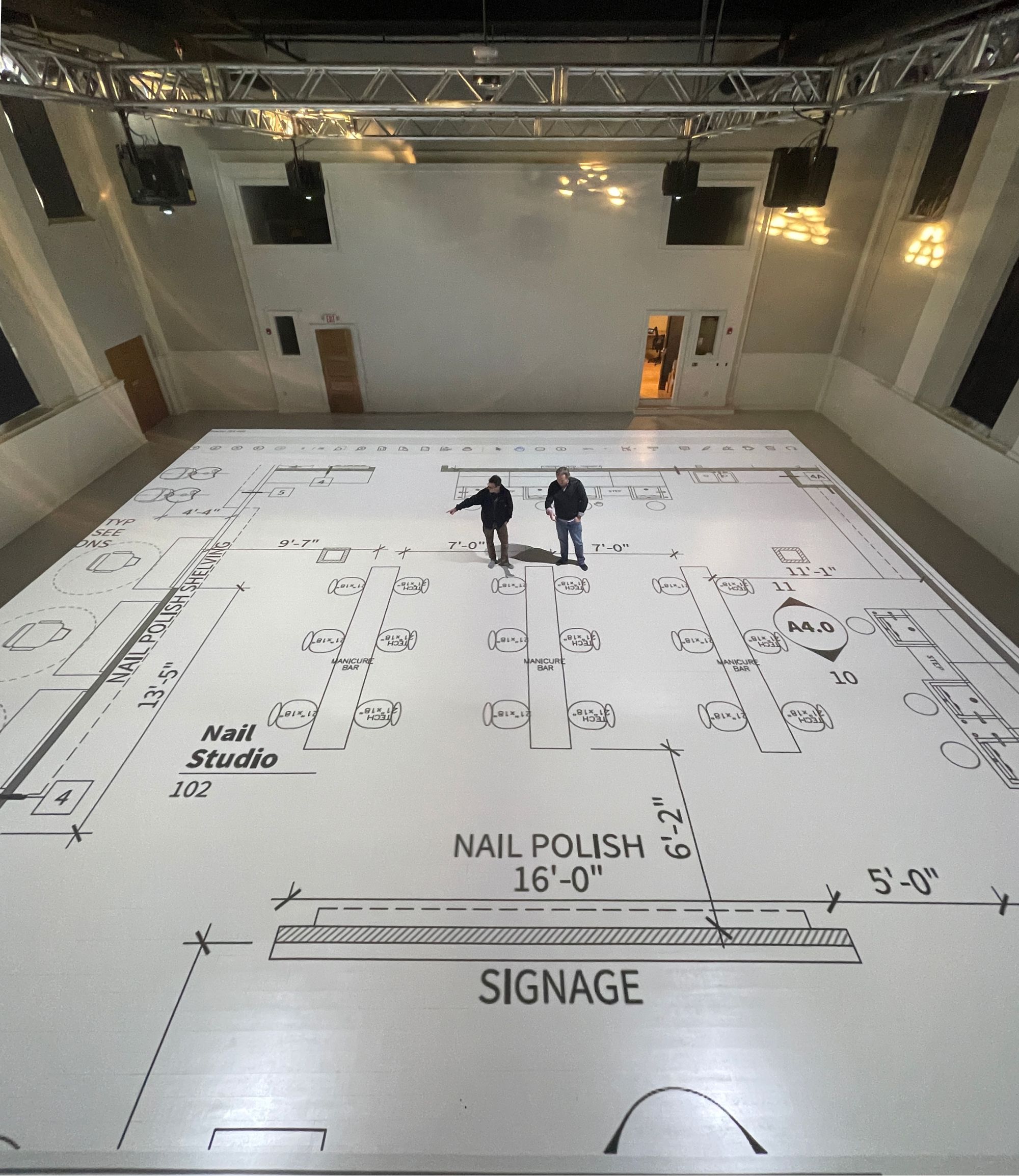 Showroom | Walk Your Plans - Life-sized floor plans for custom ...