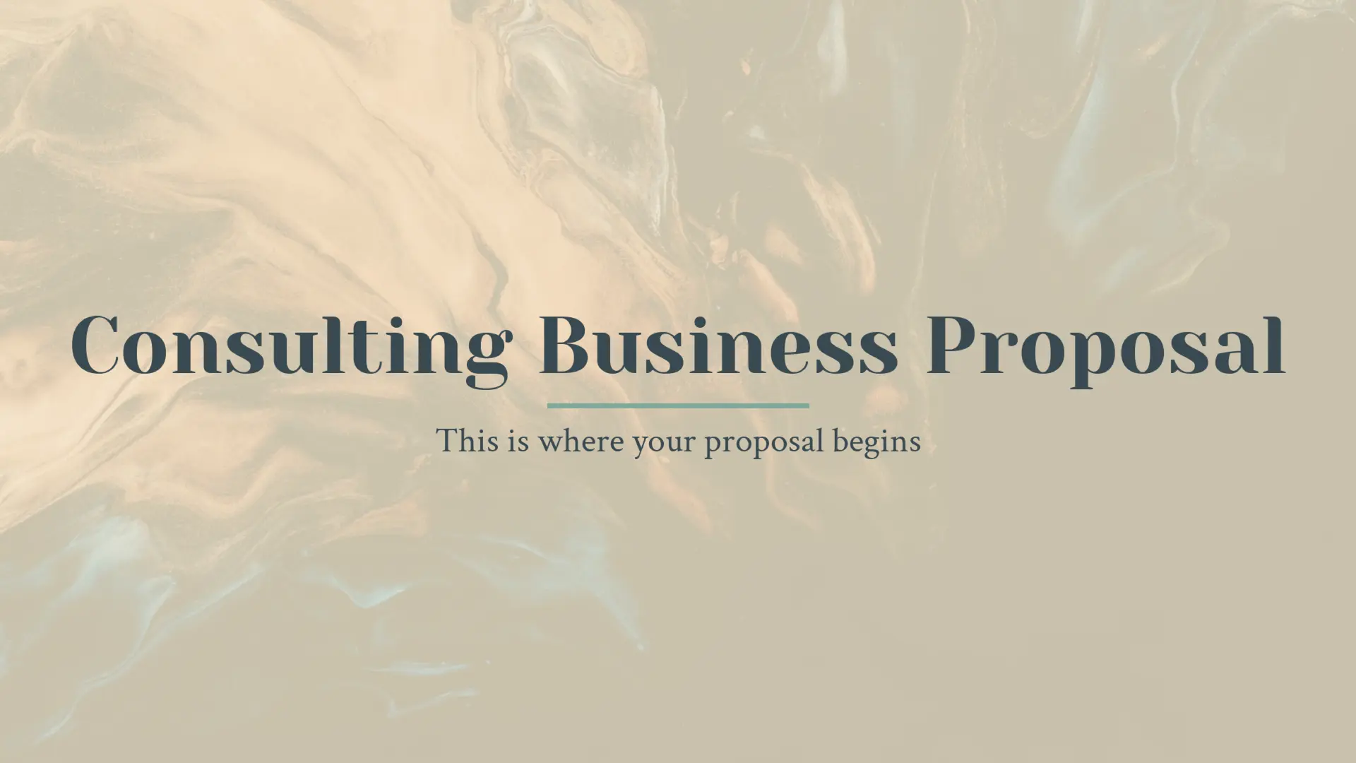 Consulting Business Proposal Presentation Template