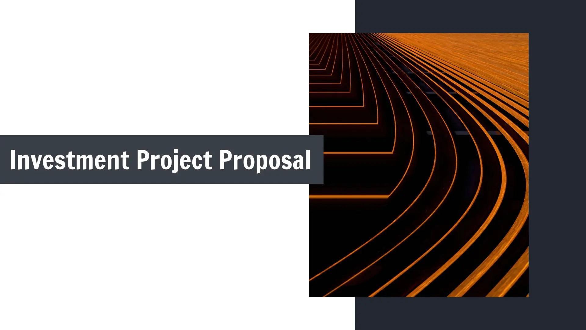 Investment Project Proposal Presentation Template