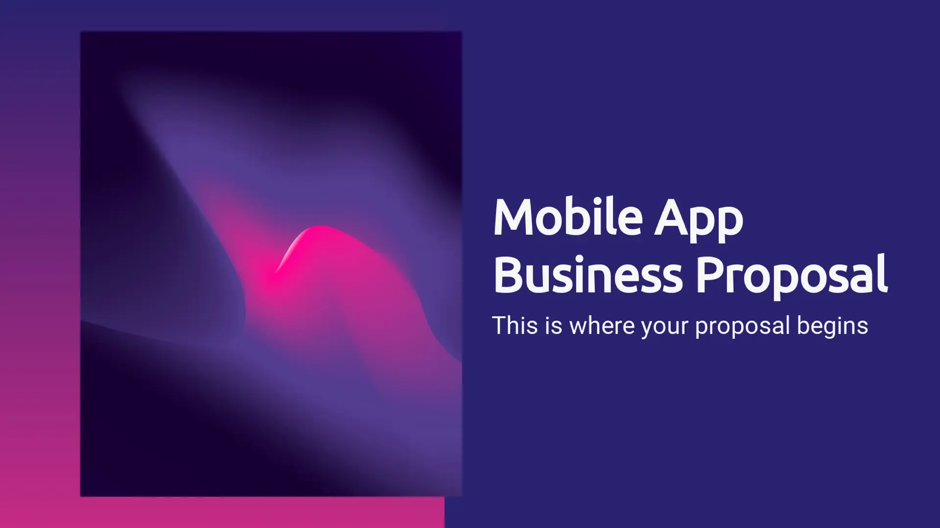 Mobile App Business Proposal Presentation Template