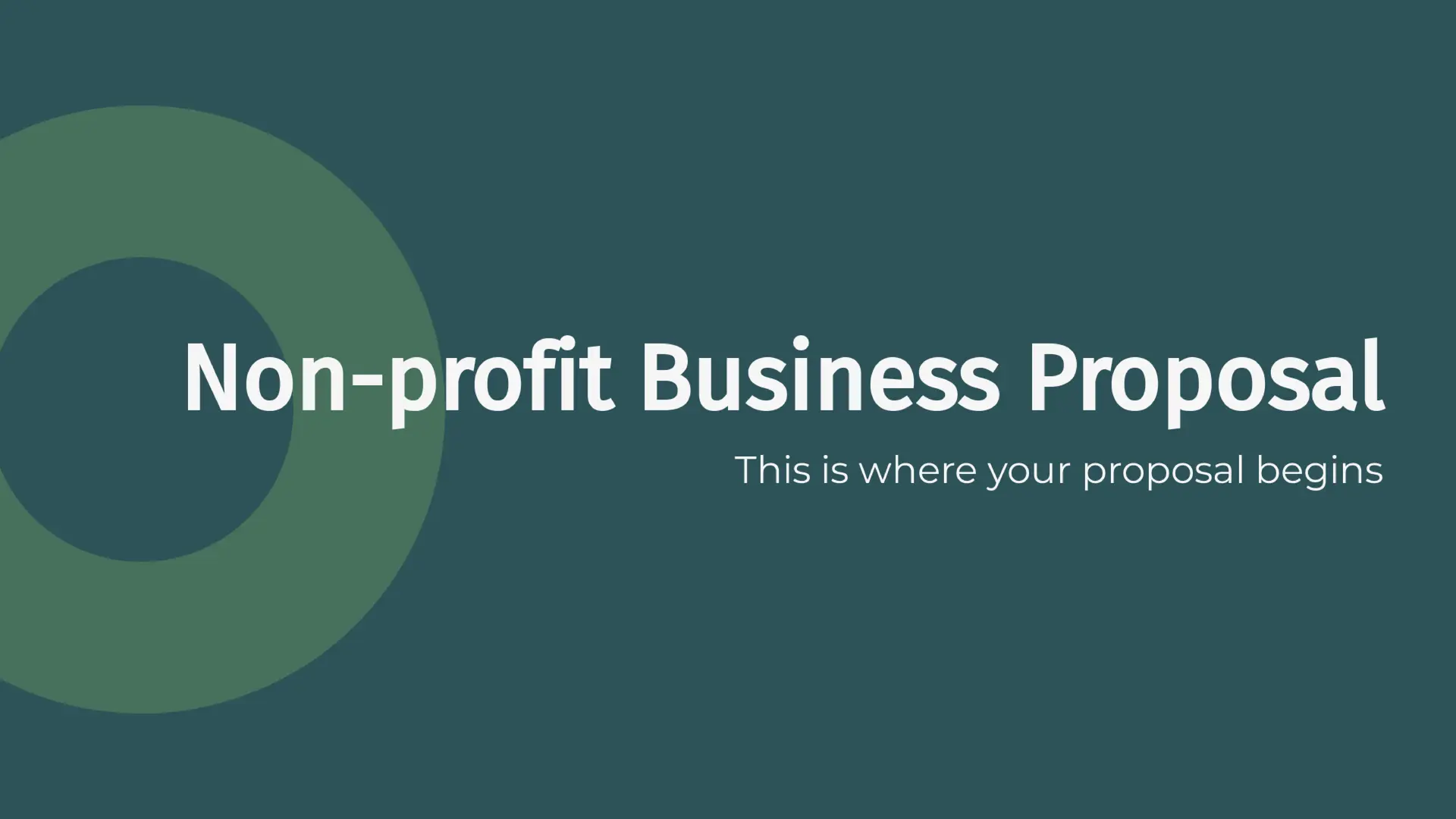 Non-Profit Business Proposal Presentation Template