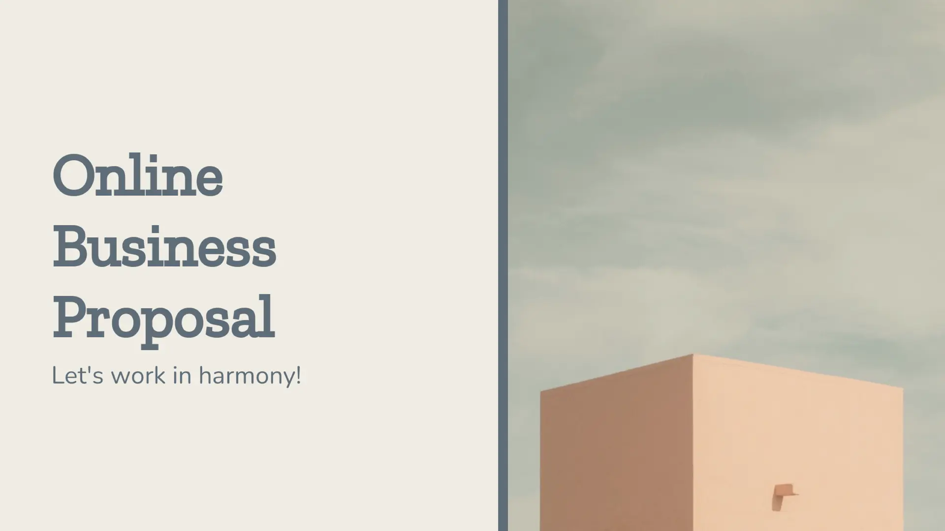 Online Business Proposal Template