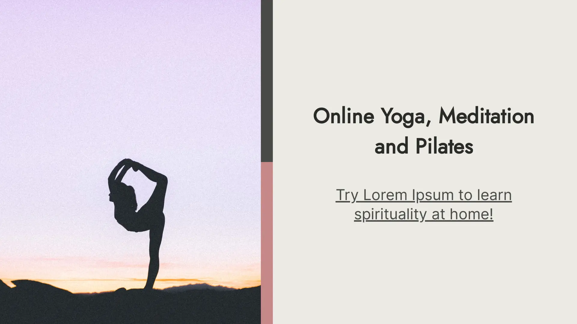 Online Yoga Course Proposal Template