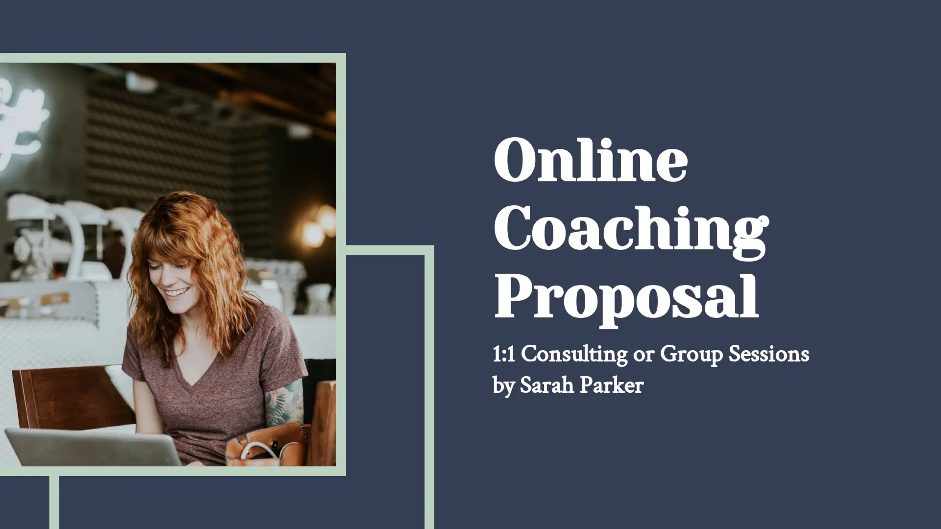 Professional Coaching Proposal Template