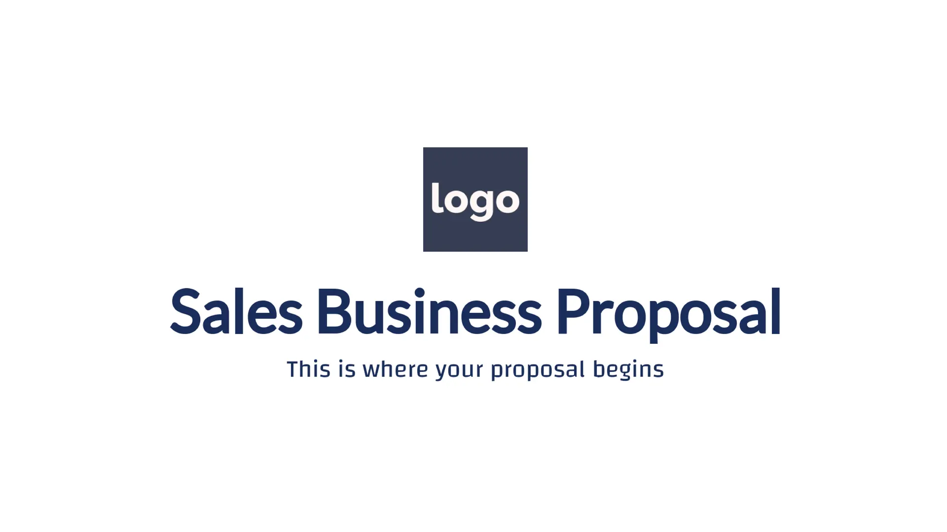 Sales Business Proposal Template
