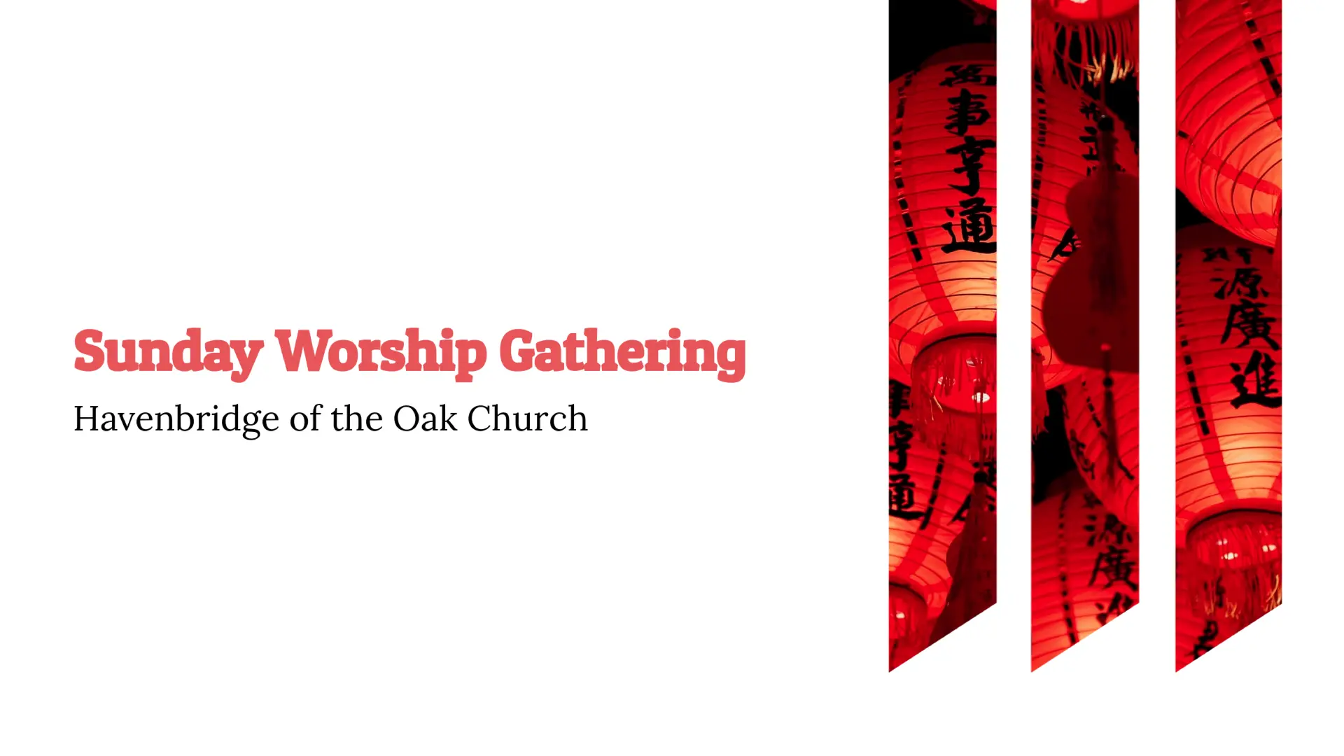 Sunday Worship Service Template