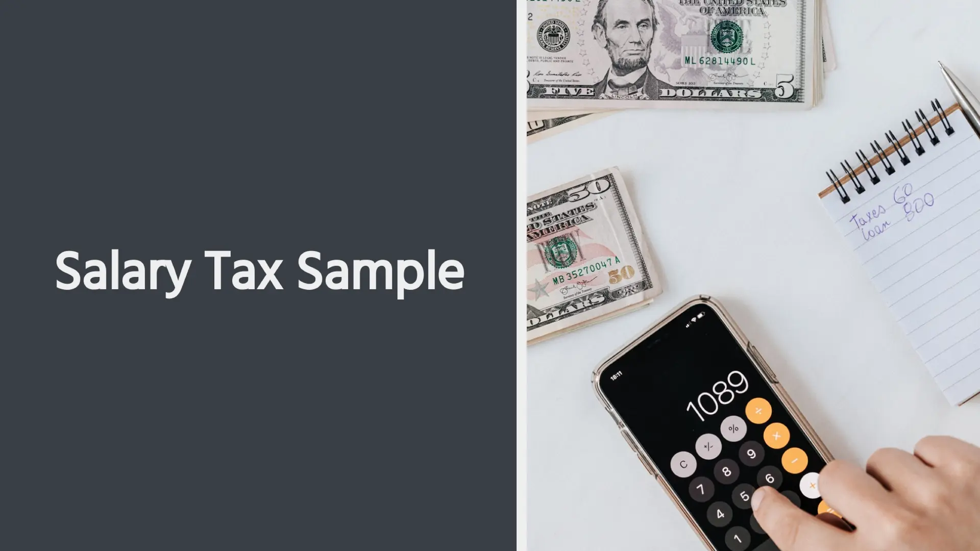 Salary Tax Template