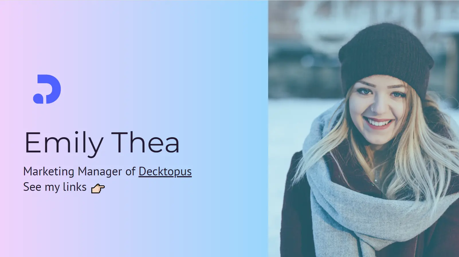 Light Email Signature Link Template