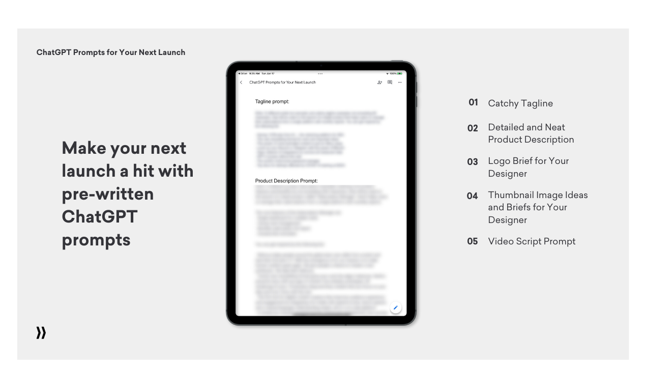 ChatGPT Prompts for Your Next Launch | Decktopus