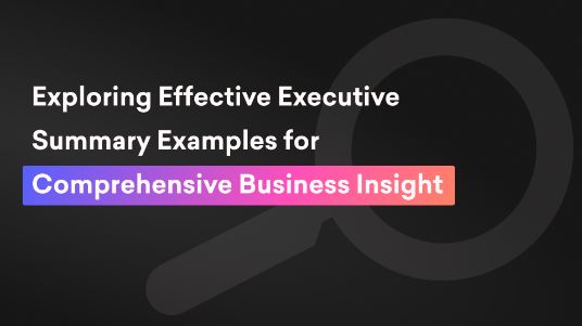 Exploring Effective Executive Summary Examples for Comprehensive ...