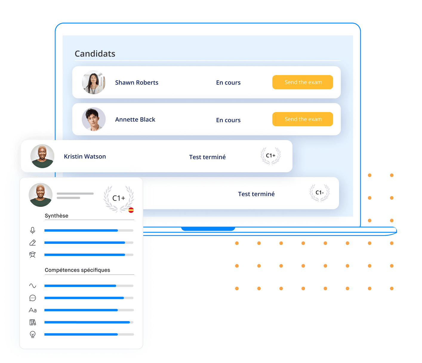 Language Tests for Training Management - Pipplet