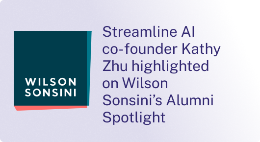 Wilson Sonsini Alumni Spotlight on Streamline AI Co-Founder
