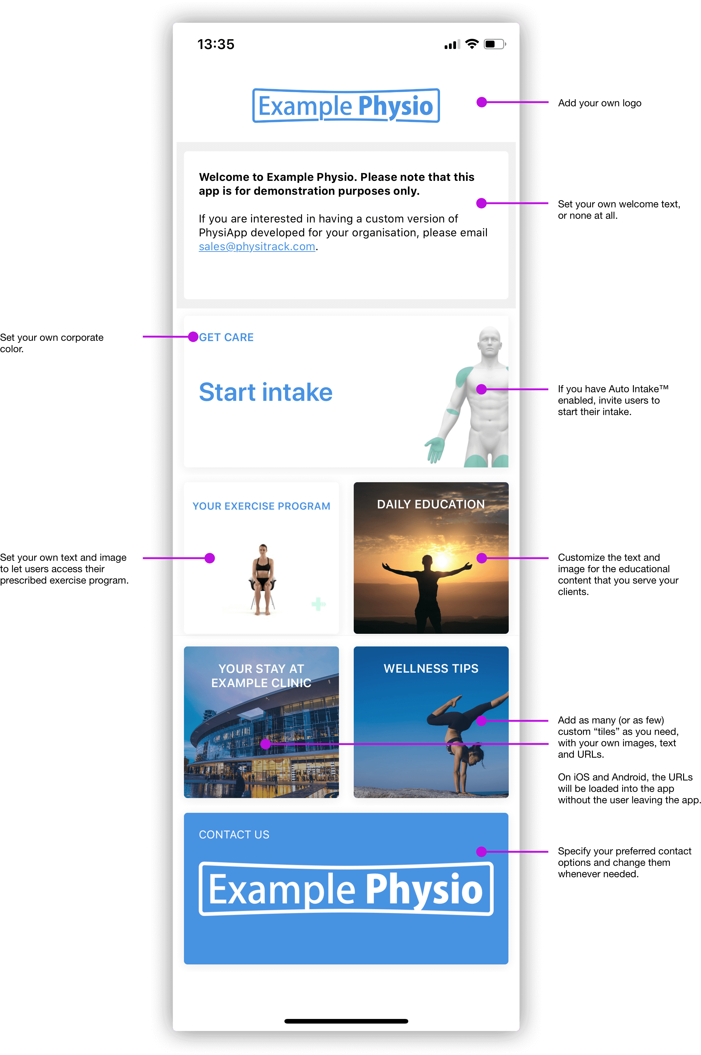 Physitrack Branded App