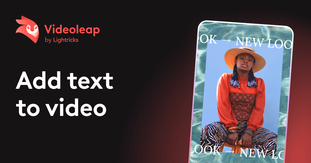 Add Text to Video | Text Video Maker | Videoleap