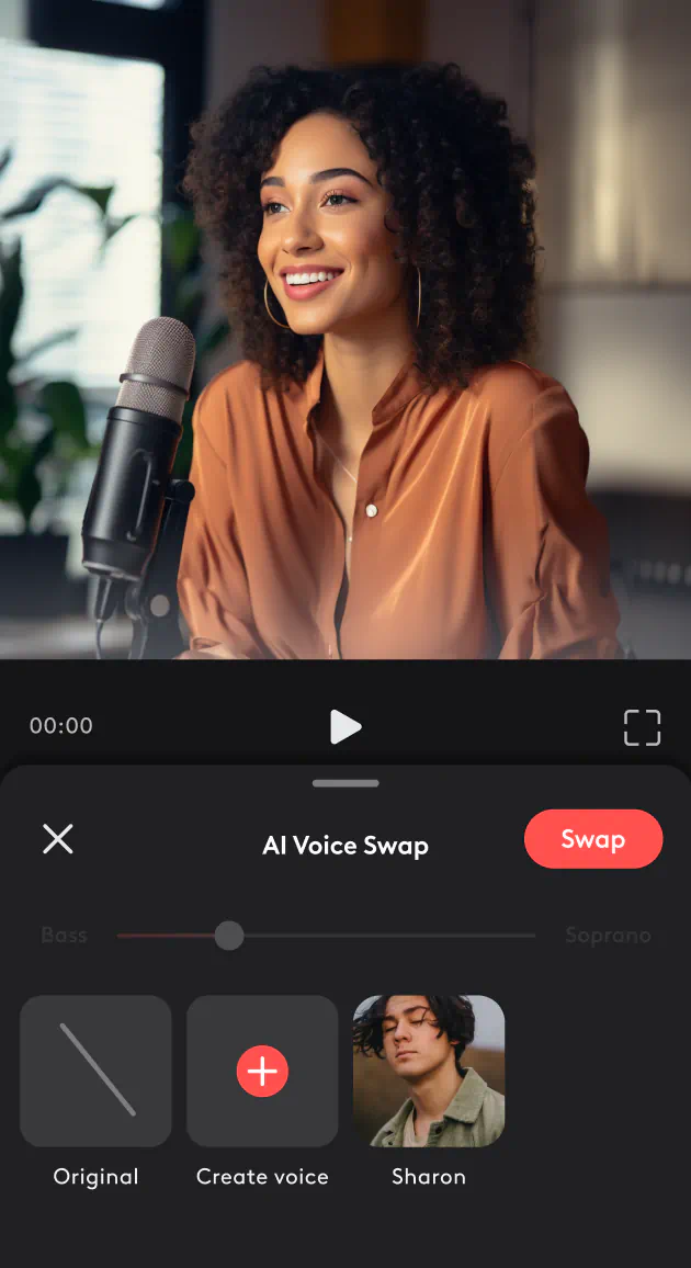 AI Voice Changer: Change your voice easily | Videoleap