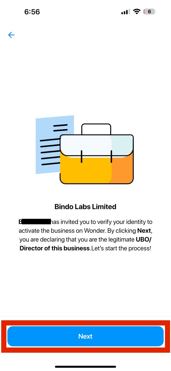 Onboard your Business in Wonder App