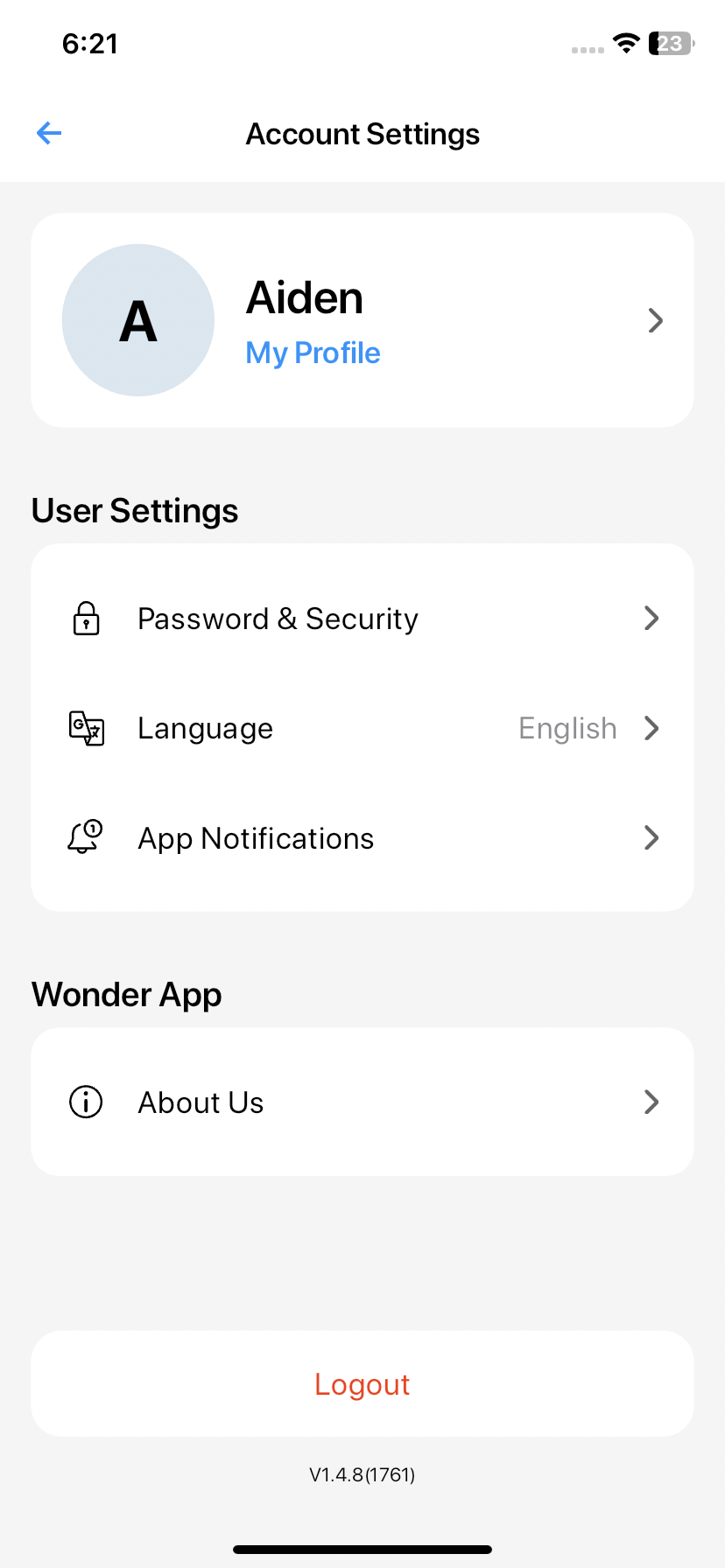 Deactivating your Wonder account
