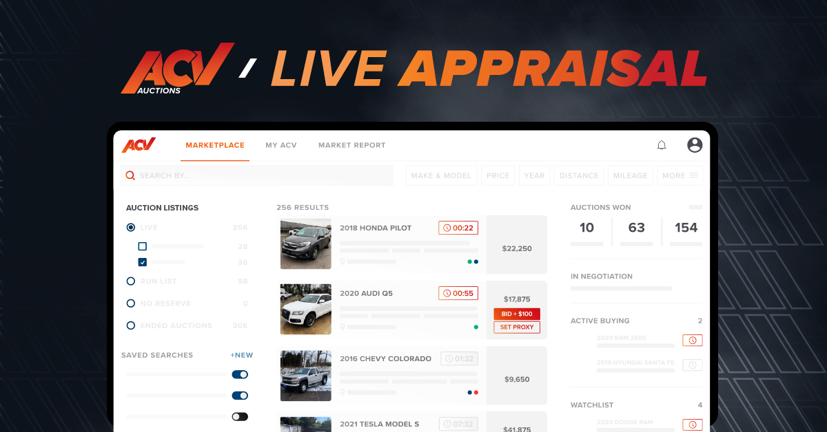 Live Appraisal Car Auctions | ACV Auctions