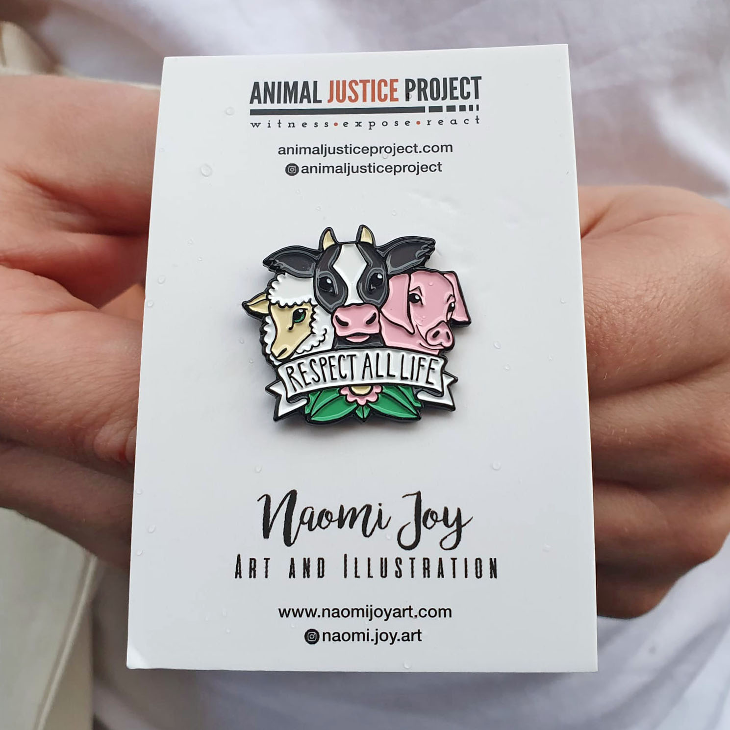 Respect All Life Enamel Pin Badge