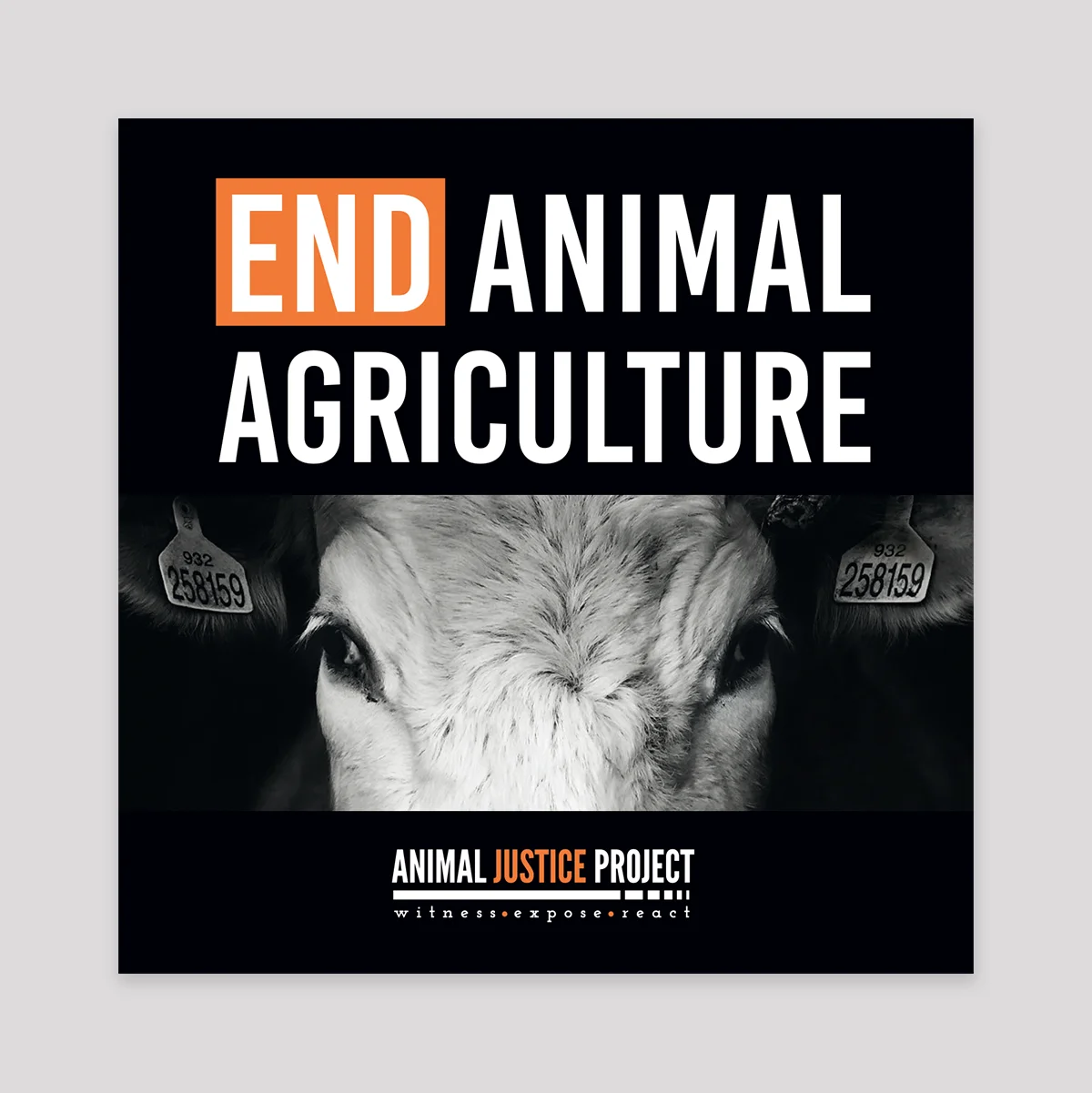 End Animal Agriculture Vinyl Sticker