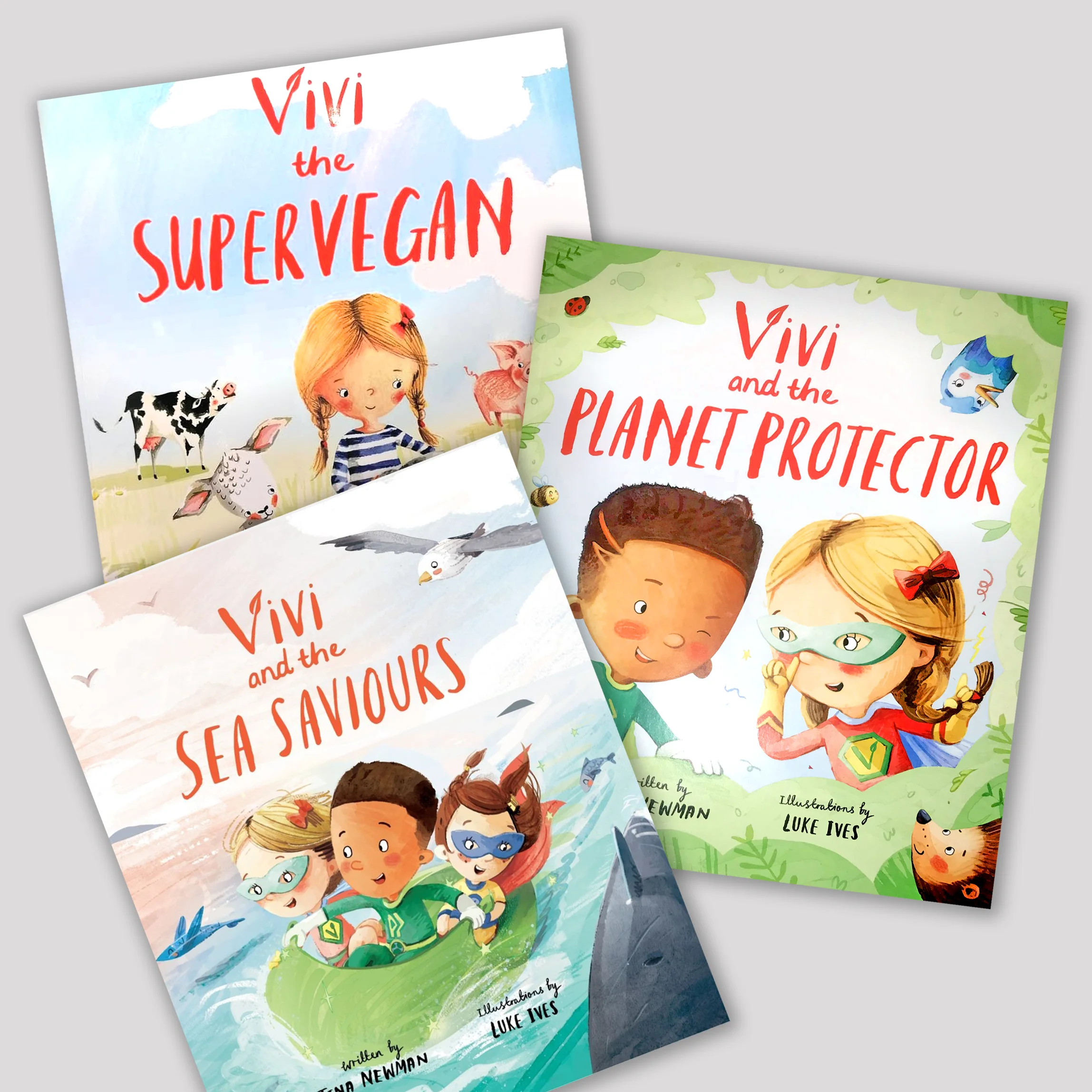 Vivi the Supervegan Children’s Three-Book Bundle