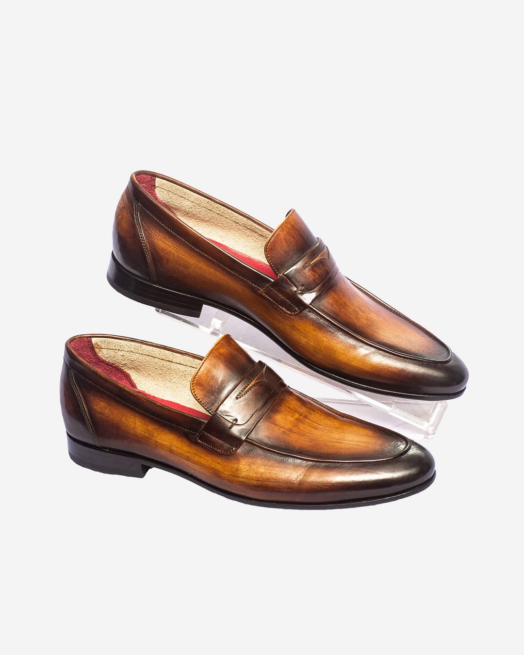 Genio Handmade Leather Shoe with Wood Design | Mariedo Boutique