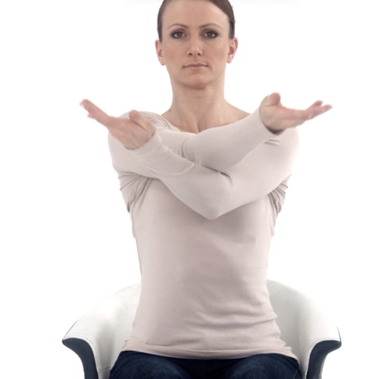 How to perform the Eagle Arms - Physitrack