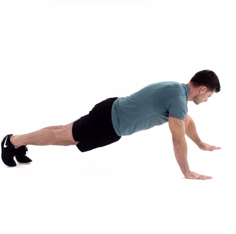 Hoe voer je de Push Up Walk uit - Physitrack