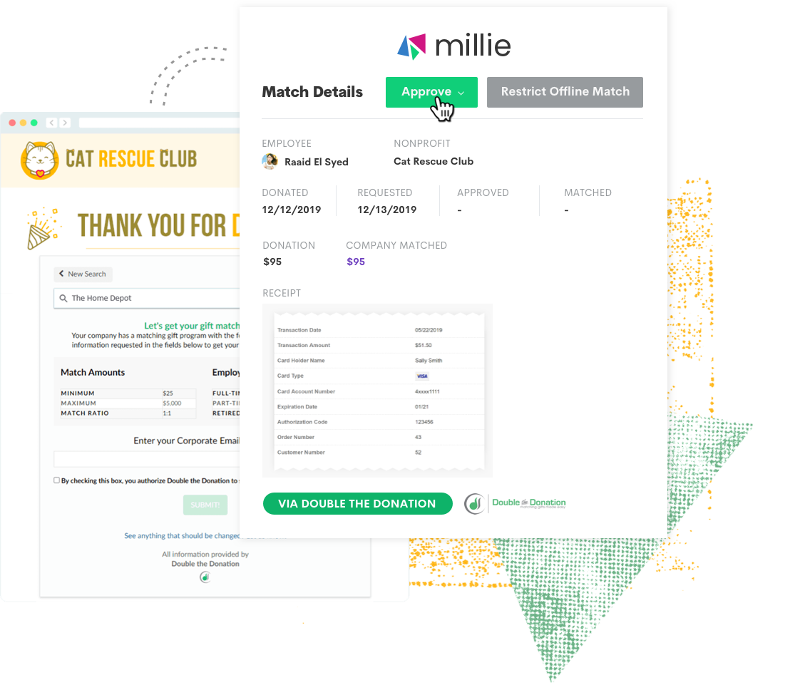 Double the Donation + Millie: Match Giving Made Easy