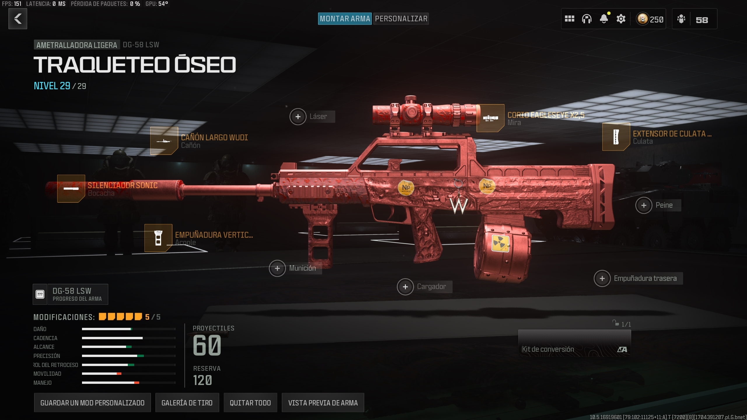 DG-58 LSW (DG58) mejor clase para Warzone 3