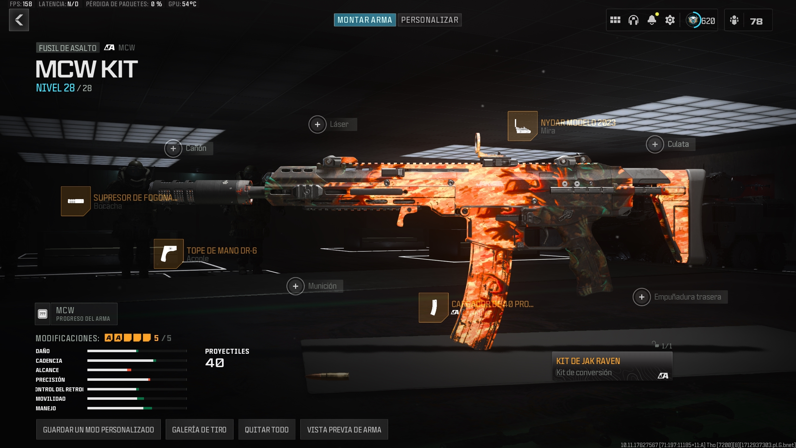 MCW KIT DE JAK RAVEN mejor clase para Warzone 3