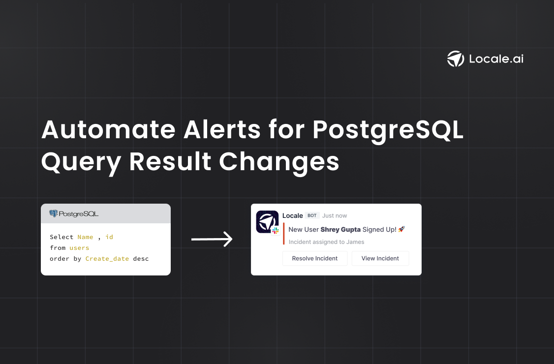 Automate Real-time Alerts for PostgreSQL Query Changes - The Locale Blog