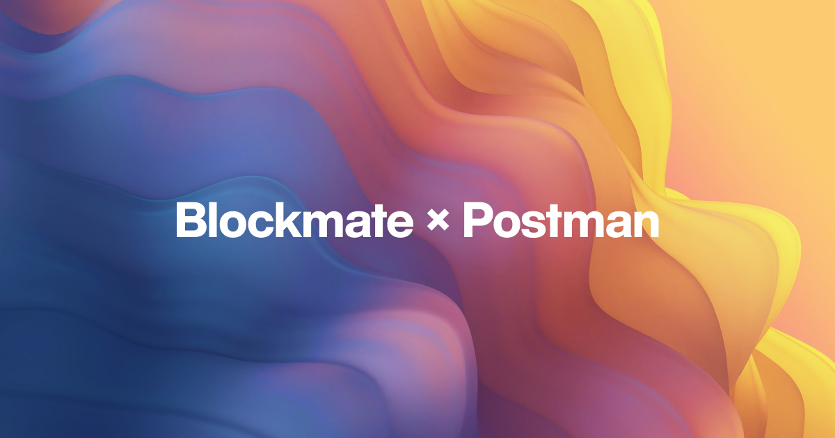 Blockmate API Postman Collection is Live